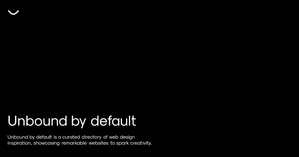 Unbound by default - Web and design inspiration